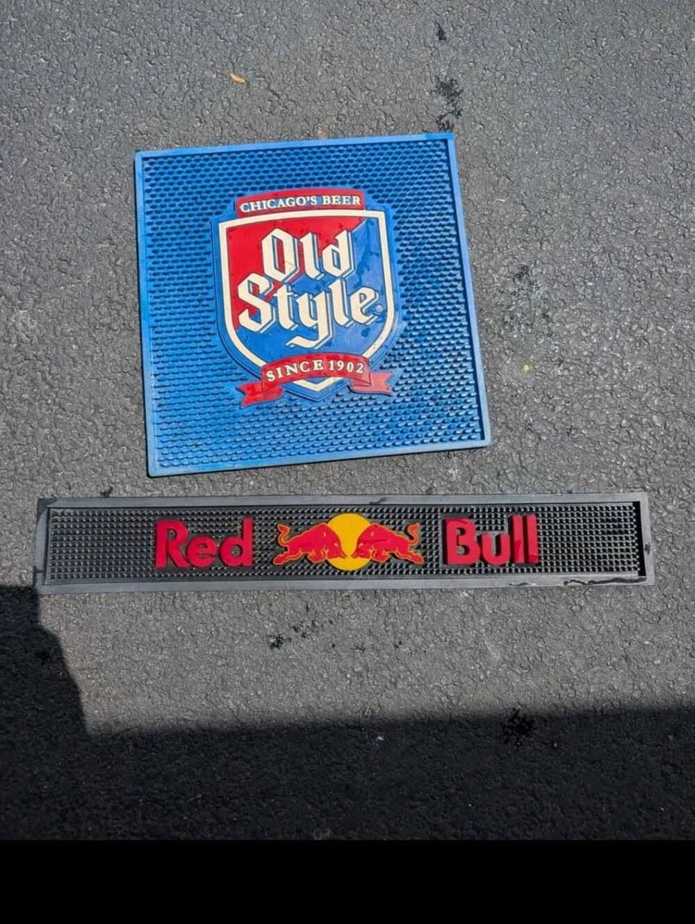 Dining | Old Style Beer Bar Mat Red Bull Drip Tray Blue Red Yellow ...